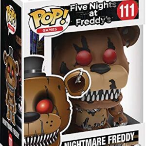 POP Five Nights at Freddy - Nightmare Freddy Funko Pop! Vinyl Figure (Bundled with Compatible Pop Box Protector Case) Multicolor 3.75 inches