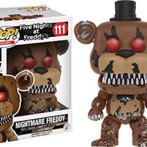 POP Five Nights at Freddy - Nightmare Freddy Funko Pop! Vinyl Figure (Bundled with Compatible Pop Box Protector Case) Multicolor 3.75 inches