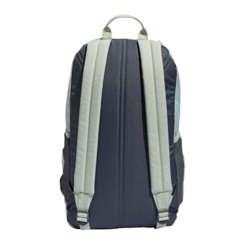 adidas Classic 3S 4 Backpack, Stone Wash Linen Green-White/Linen Green/White, One Size