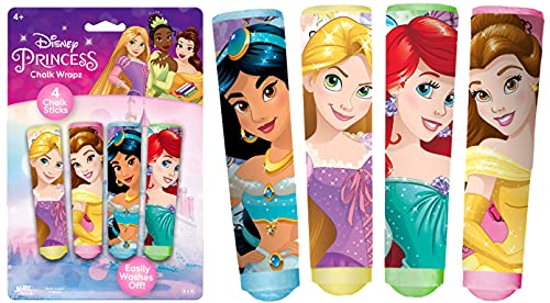 Disney Sidewalk Chalk Sticks (1 Pack Princess) Disney Princess Toy. Floor & Board Chalk, Outside Toys Jumbo Chalk, Non-Toxic Washable Art Set, Outdoor, Birthday Toys for Kids in Bulk B-7810-1