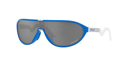 Oakley Men's OO9467A CMDN Low Bridge Fit Rectangular Sunglasses, Sapphire/Prizm Black, 33 mm