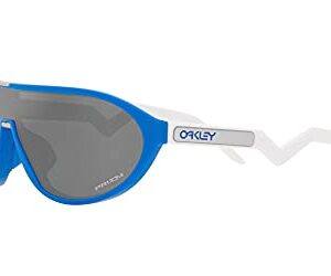 Oakley Men's OO9467A CMDN Low Bridge Fit Rectangular Sunglasses, Sapphire/Prizm Black, 33 mm