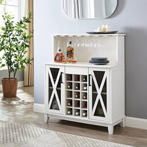 home source jill zarin kitchen microwave cart in white