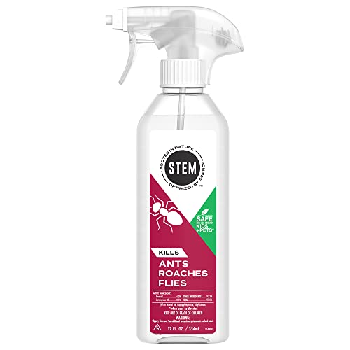 Stem Kills Ants, Roaches And Flies: Plant-Based Active Ingredient Bug Spray, Botanical Insecticide For Indoor And Outdoor Use; 12 fl oz (Pack Of 1)