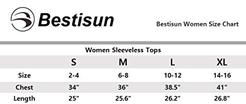 Bestisun Womens Exercise Tops Yoga Shirts Workout Tanks Athletic Shirts Breathable Gym Tops Yoga Tops White M