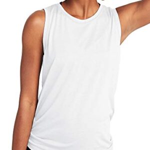 Bestisun Womens Exercise Tops Yoga Shirts Workout Tanks Athletic Shirts Breathable Gym Tops Yoga Tops White M