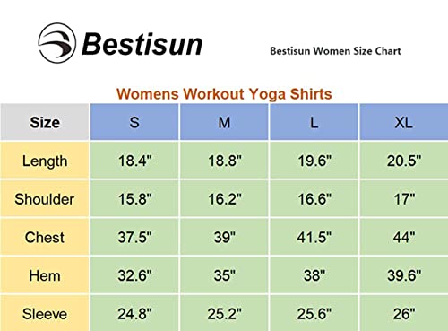 Bestisun Athletic Long Sleeve Workout Tops Loose Fit Long Sleeves Sports Running Shirts Dance Athletic Tops for Women Yoga Gym Shirts White S