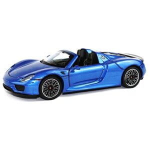 1:24 2010 porsche 918 spyder - blue - optimum diecast - motor city classics