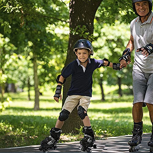 Kids Roller Skates for Boys and Girls, Women and Men, 4 Size Adjustable Quad Skates for Youth Adult Medium Size