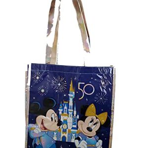 Disney Parks 50th Anniversary Reusable Bag - Medium Size, Blue