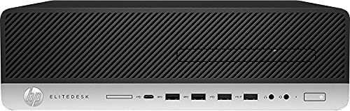 HP EliteDesk 800 G3 SFF Desktop Intel i7-7700 UP to 4.20GHz 32GB DDR4 New 1TB NVMe M.2 SSD Built in WiFi BT Dual Monitor Wireless Keyboard & Mouse Support Win10 Pro (Renewed)