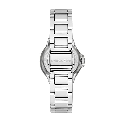 Michael Kors Women's Camille Quartz Watch with Stainless Steel Strap, Silver, 16 (Model: MK7198)