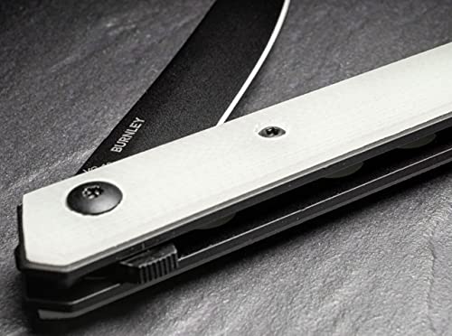 BÖKER PLUS Kwaiken Air - Minimalist and Ultra Light Weight EDC Pocket Knife, G10, Titanium, Cocobolo Handles, Designed by Lucas Burnley (Jade)