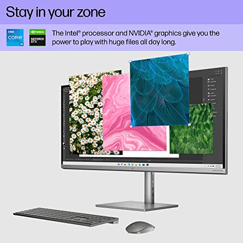 HP Envy 34” All-in-One Desktop, NVIDIA GeForce GTX 1650, 11th Gen Intel Core i7-11700 Processor, 32 GB RAM, 512 GB SSD, WUHD IPS Display, Windows 11 Home, Detachable Magnetic Camera (34-c0010, 2021)