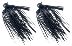 reaction tackle tungsten football jig for bass fishing - 1/4 oz black