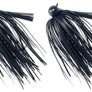 Reaction Tackle Tungsten Football Jig for Bass Fishing - 1/4 oz Black