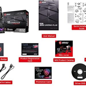 Micro Center AMD Ryzen 5 5600X Desktop Processor 6-core Up to 4.6GHz Unlocked with Wraith Stealth Cooler Bundle with MSI MPG B550 Gaming Plus ATX Gaming Motherboard (AMD AM4, DDR4, PCIe 4.0, M.2)