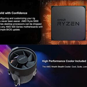 Micro Center AMD Ryzen 5 5600X Desktop Processor 6-core Up to 4.6GHz Unlocked with Wraith Stealth Cooler Bundle with MSI MPG B550 Gaming Plus ATX Gaming Motherboard (AMD AM4, DDR4, PCIe 4.0, M.2)