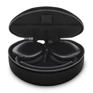 woolnut leather case for airpods max - black