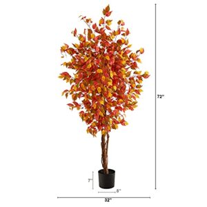 6ft. Autumn Ficus Artificial Fall Tree