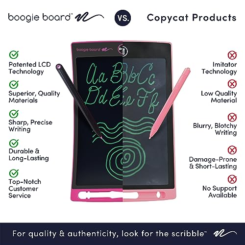 Boogie Board Jot Reusable Writing Tablet for Adults, 8.5" Digital Notebook with Instant Erase, Digital Notepad with Magnets, Note Taking Tablet for Work or School, Gold