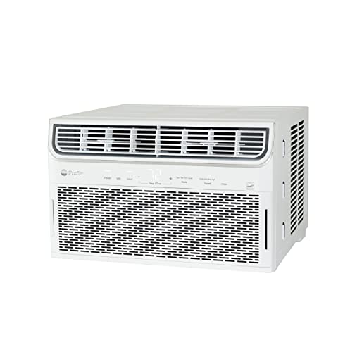 GE Profile Inverter Window Air Conditioner 12,000 BTU, WiFi Enabled, Ultra Quiet, Energy Efficient for Large Rooms, Easy Installation with Included Kit, 12K Window AC Unit, Energy Star, White