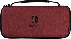 hori nintendo switch slim tough pouch (red) oled model - officially licensed - nintendo switch;