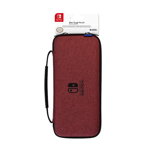 HORI Nintendo Switch Slim Tough Pouch (Red) OLED Model - Officially Licensed - Nintendo Switch;