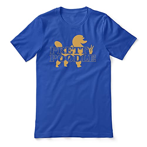 BBGreek Sigma Gamma Rho Sorority Paraphernalia - SGRHO - Crew Neck T-Shirt - Official Vendor - Pretty Poodle True-Royal X-Large