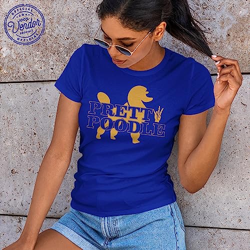 BBGreek Sigma Gamma Rho Sorority Paraphernalia - SGRHO - Crew Neck T-Shirt - Official Vendor - Pretty Poodle True-Royal X-Large