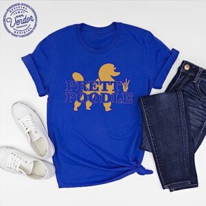 BBGreek Sigma Gamma Rho Sorority Paraphernalia - SGRHO - Crew Neck T-Shirt - Official Vendor - Pretty Poodle True-Royal X-Large