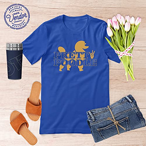 BBGreek Sigma Gamma Rho Sorority Paraphernalia - SGRHO - Crew Neck T-Shirt - Official Vendor - Pretty Poodle True-Royal X-Large