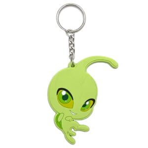 zag store - miraculous ladybug - keychain wayzz, green, 80mm