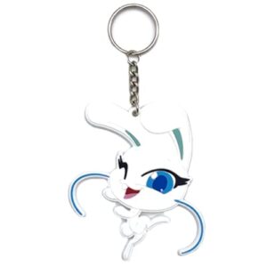 zag store - miraculous ladybug - keychain fluff, white, 80mm