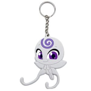 zag store - miraculous ladybug - keychain nooroo, purple, 80mm