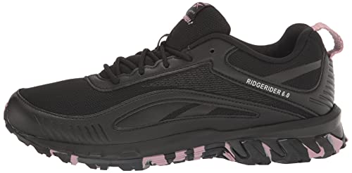 Reebok Women's Ridgerider 6.0 Hiking Shoe, Black/Pure Grey/Infused Lilac, 10