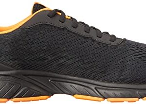 Amazon Essentials by Reebok Men's All Day Comfort Slip-Resistant Alloy-Toe Safety Work Shoe, Black/Orange, 11.5