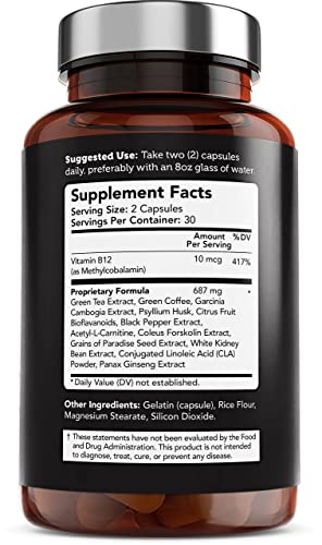 Vitamin Bounty Burn X13 - Thermogenic Fat Burner, Fat Burner for Men, Fat Burners for Women, Thermogenic Warming, Support Muscle Growth, Pumps, Vascularity, and Energy Levels - 60 Capsules