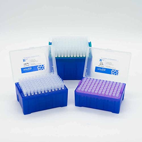 Olympus Plastics Universal Filter Pipette Tips, Standard Reach Low Binding, Racked, Sterile, 10 Racks of 96 Tips/Unit (960 Tips)