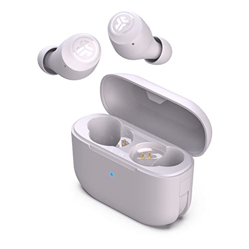 JLab Go Air Pop True Wireless Bluetooth Earbuds + Charging Case | Lilac | Dual Connect | IPX4 Sweat Resistance | Bluetooth 5.1 Connection | 3 EQ Sound Settings Signature, Balanced, Bass Boost