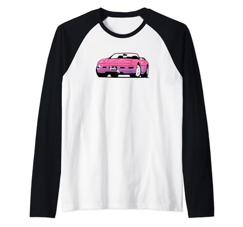 Barbie - Hot Pink Car Raglan Baseball Tee