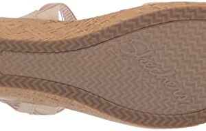 Skechers Women's Cork Wedge Sandal, Natural, 6