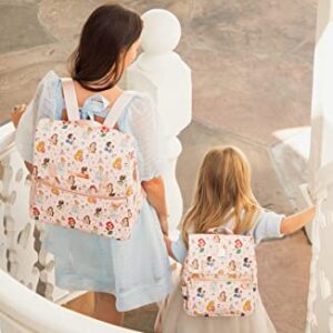 Petunia Pickle Bottom Meta Mini Backpack | Diaper Bag Backpack for Parents | Stylish Bag and Organizer | Comfortable, Spacious, and Sleek Backpack for On The Go Moms and Dads| Disney Princess