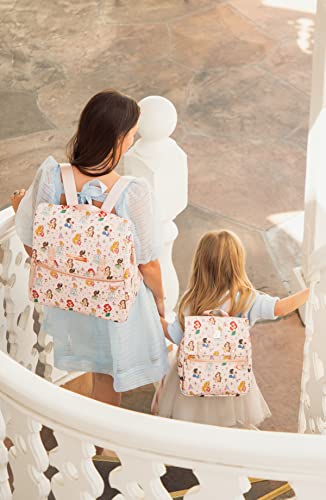 Petunia Pickle Bottom Meta Mini Backpack | Diaper Bag Backpack for Parents | Stylish Bag and Organizer | Comfortable, Spacious, and Sleek Backpack for On The Go Moms and Dads| Disney Princess