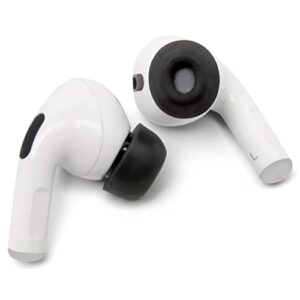 WC TipZ - Upgraded Memory Foam Ear Tips for Airpods Pro Made by Wicked Cushions | Improved Comfort, Tighter Seal, Better Foam Rebound Time | Fits Perfectly in Charging Case | Pitch Black