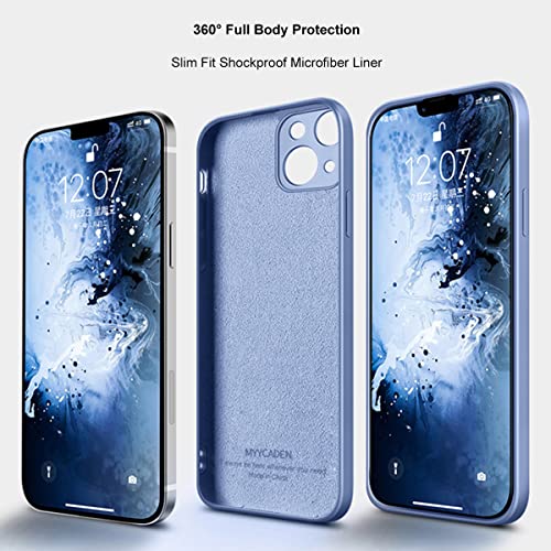 ZEZHOU Slim Silicone Case Compatible with iPhone 13 Mini, with Microfiber Liner, Shockproof Full Body Covered Ultra Thin Drop Protective Phone Case for iPhone 13 Mini 5.4", Pine Green