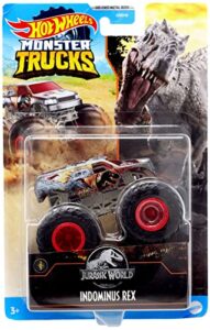 hot wheels monster trucks indominus rex, [1:64 scale] 2/5 jurassic-worlds