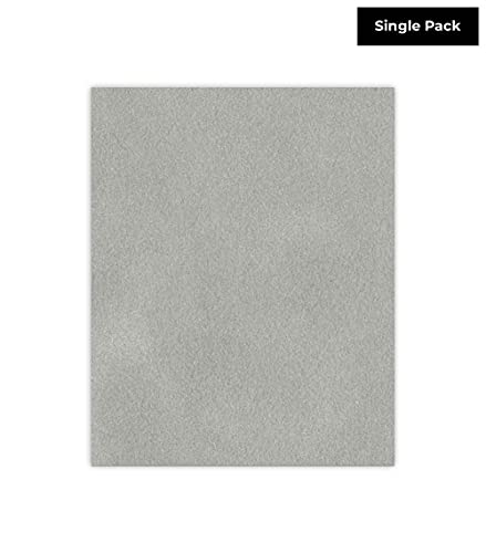 CountryArtHouse Smoke Suede Acid Free 8x10 Backing Board - Uncut Photo Mat Board - 1 Sheet