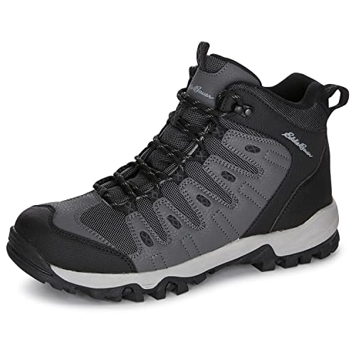 Eddie Bauer Mont Lake Hiking Boots for Men | Waterproof, Multi-Directional Lugs, Stylish & Protective Design Traction Outsole Memory Foam Insole