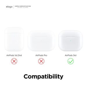 elago Dust Guard Compatible with AirPods 3 Case, Dust-Proof Sticker Compatible with AirPods 3rd Generation Case 2021, Protection from Iron & Metal Shavings, Clean Your AirPods (1 Set, Dark Grey)